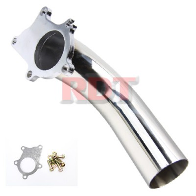 90 Degree with 10″ Long Universal T3/T4 Turbo Downpipe 2.5″ with Gasket